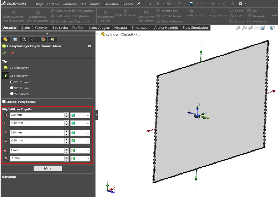 SOLIDWORKS Flow Simulation External Analiz - 3 - Armada Yazılım Blog