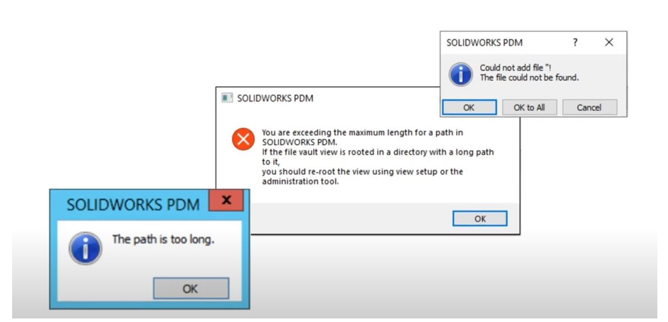 SOLIDWORKS PDM Dosya Yolu Uzunluklarını Değerlendirme - Armada Yazılım Blog