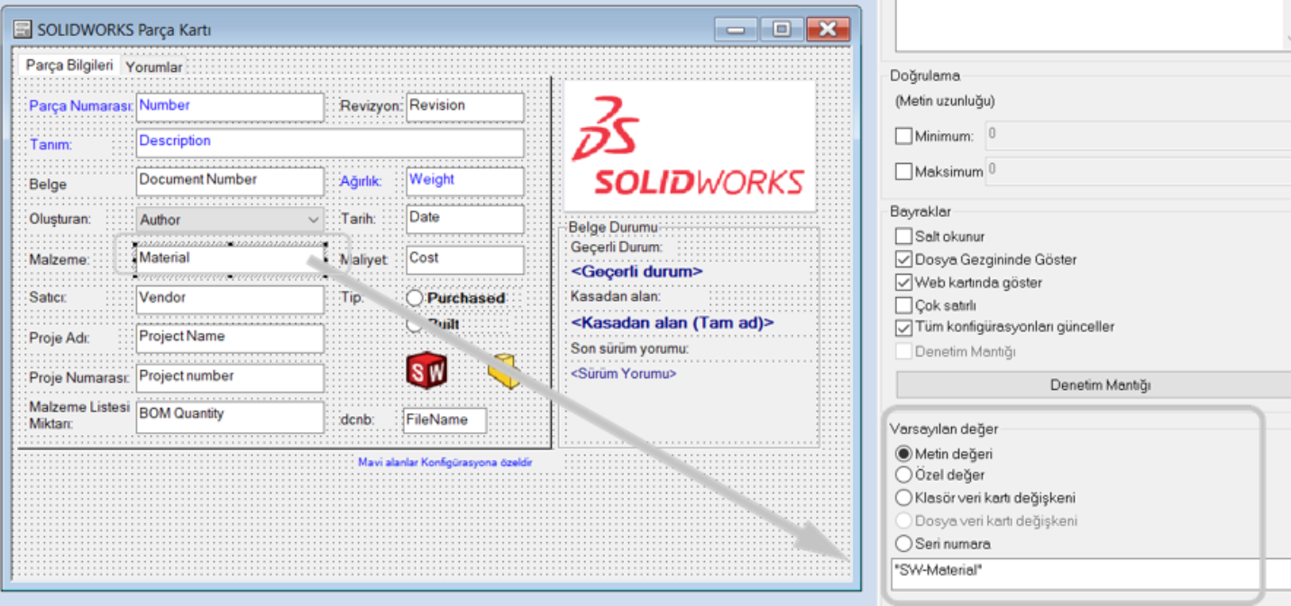 SOLIDWORKS PDM Ön izleme Sekmesi Uyuşmazlığı - Armada Yazılım Blog