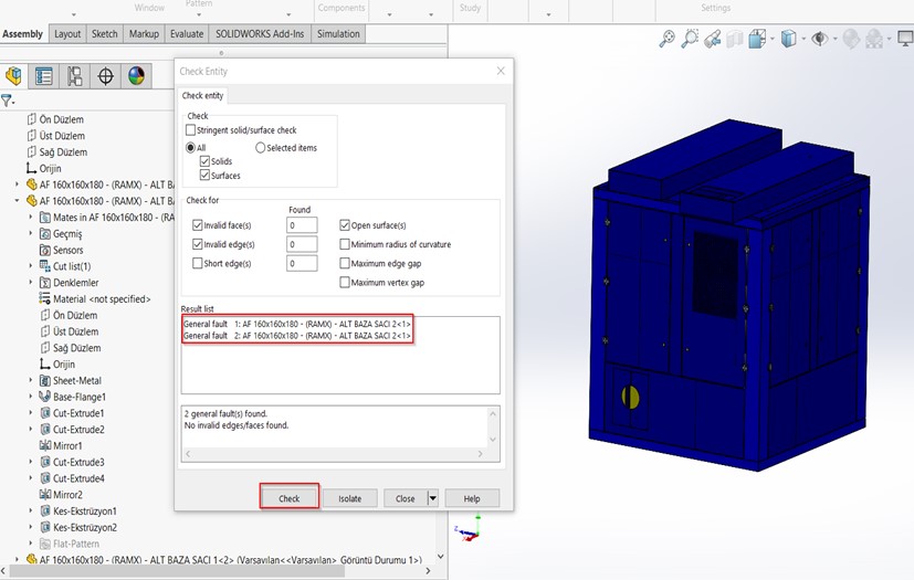 SOLIDWORKS DWG ve DXF'de Eksik Görüntüleme - Armada Yazılım Blog
